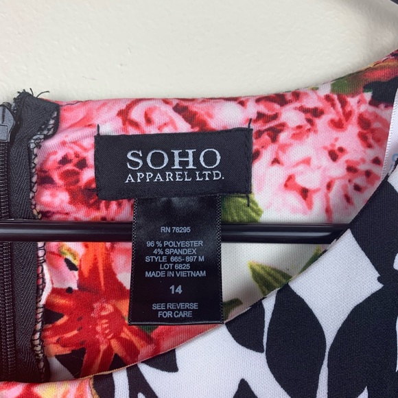 Soho Apparel | Dresses | Soho Apparel Womens Floral Dress Size 4 | Poshmark